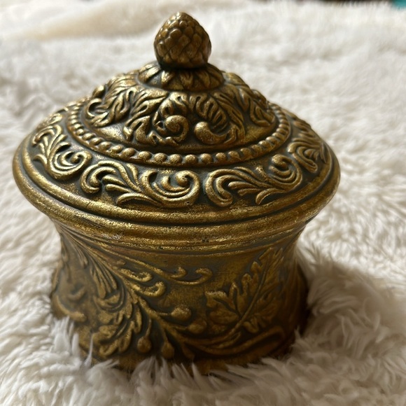 Accents | Storage Box Gold And Patina | Poshmark